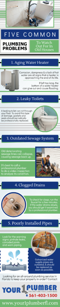 Infographic: Five Common Plumbing Problems To Watch Out For In Old ...
